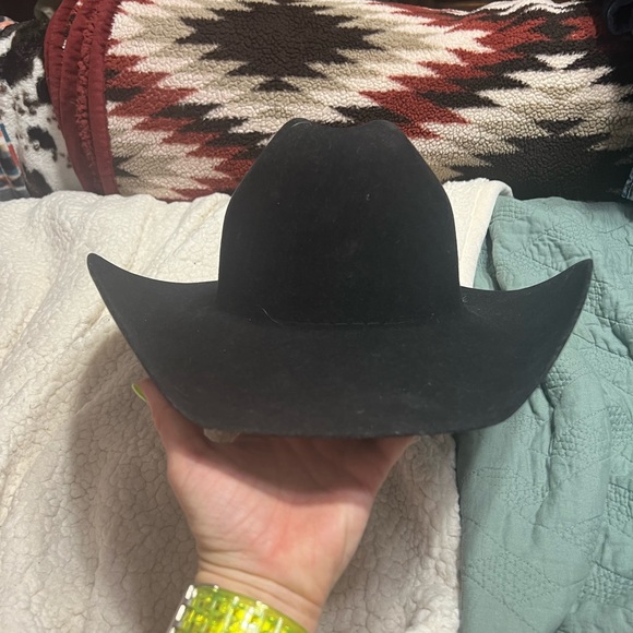 Larry Mahan | Accessories | Larry Mahan 4x Black Felt Cowboy Hat | Poshmark